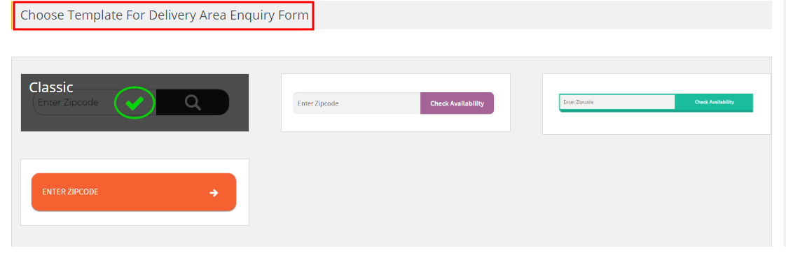Manage Delivery Area Form UI Settings - WooCommerce Delivery Area Pro
